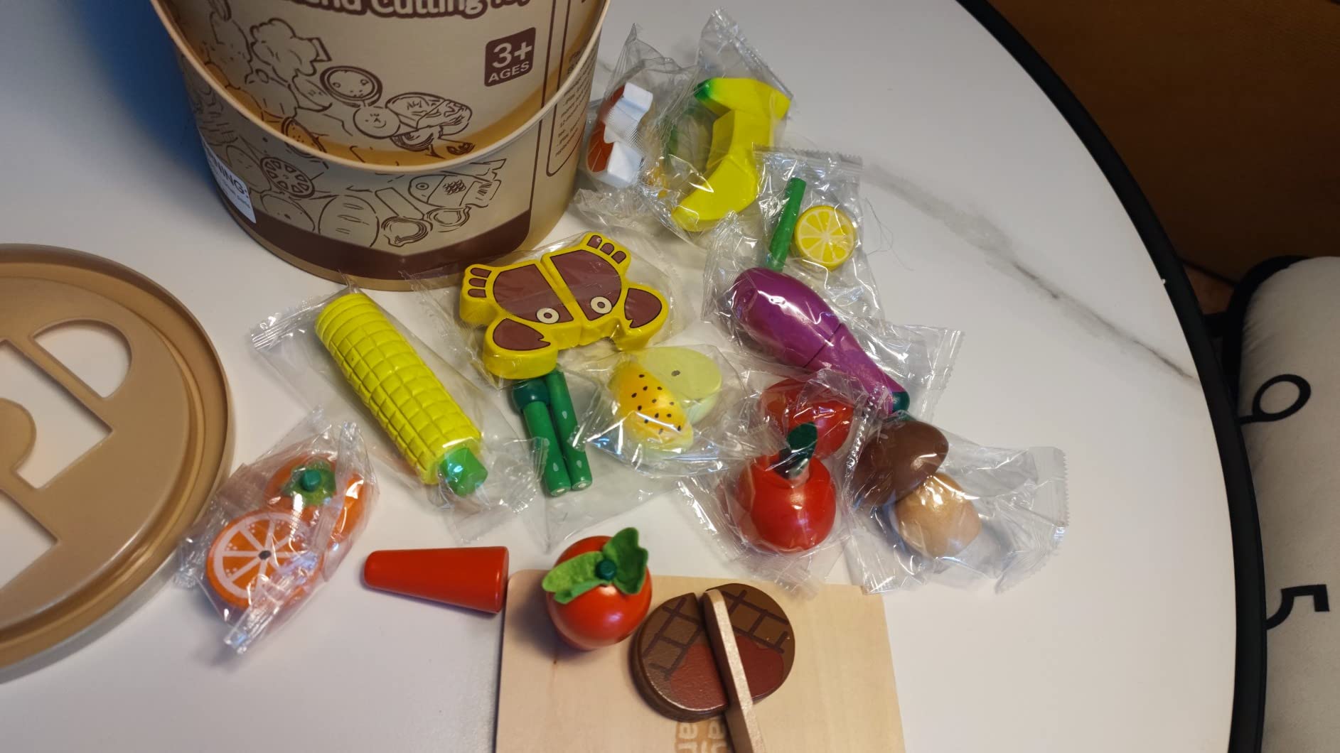 $8/mo - Finance iPlay, iLearn Wooden Pretend Play Food, Cutting Cooking ...