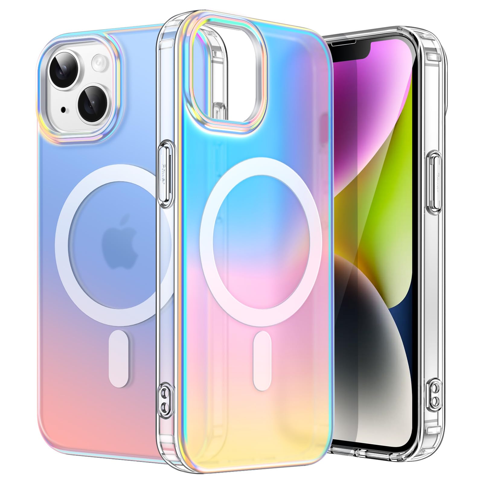 Amazon.com: JETech Iridescent Case for iPhone 14 6.1-Inch Compatible ...