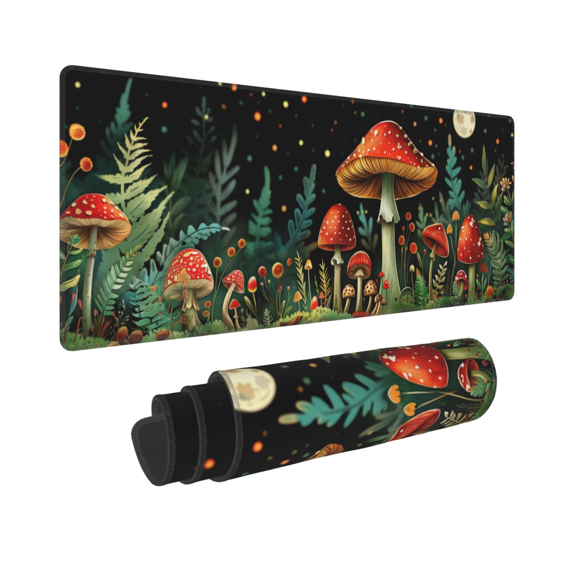 Amazon.com: Mushroom Gaming Mouse Pad Large Desk Mat Extended Mousepad ...