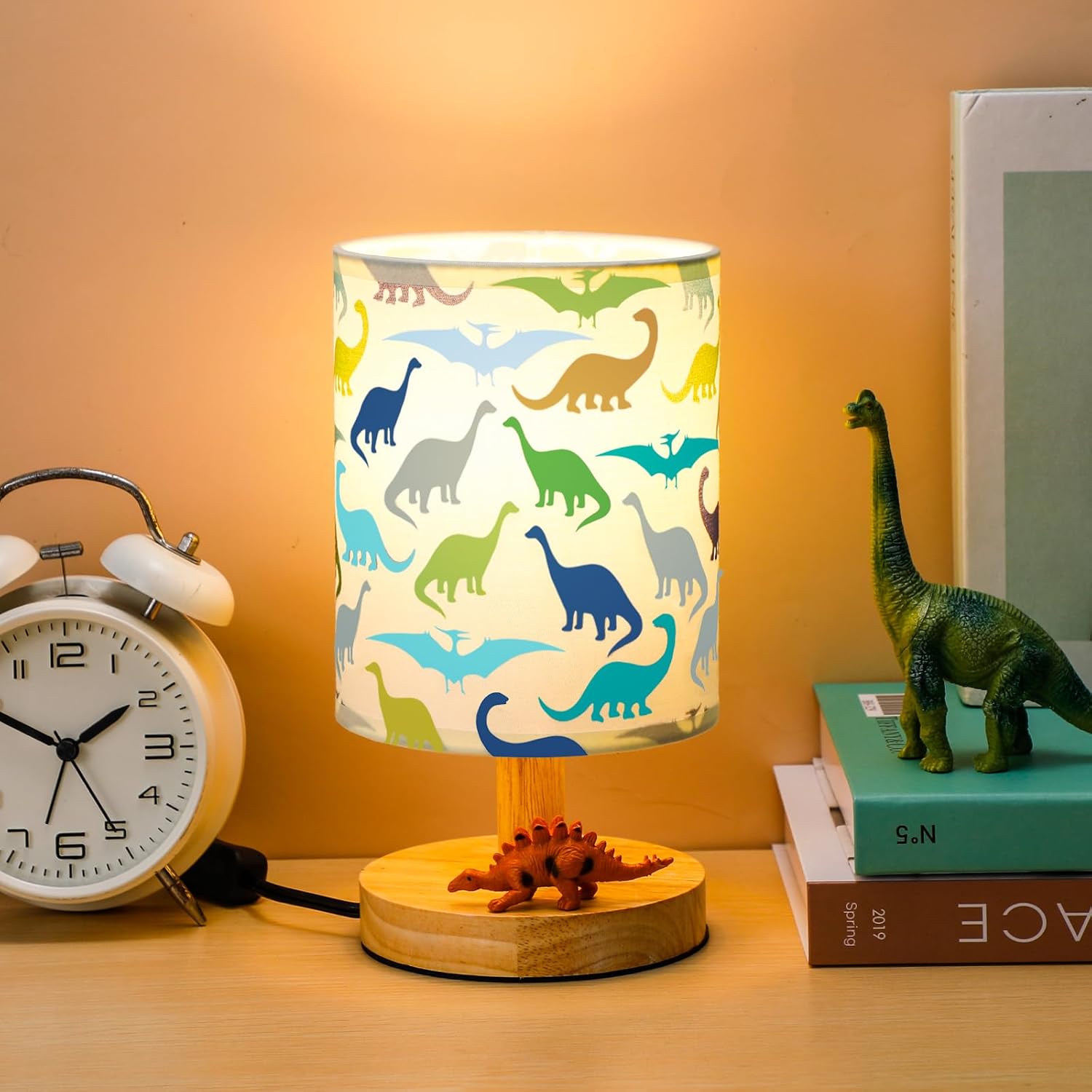 VIHOSE Bedside Table Lamp for Bedroom Kids Nightstand Lamp with Linen ...