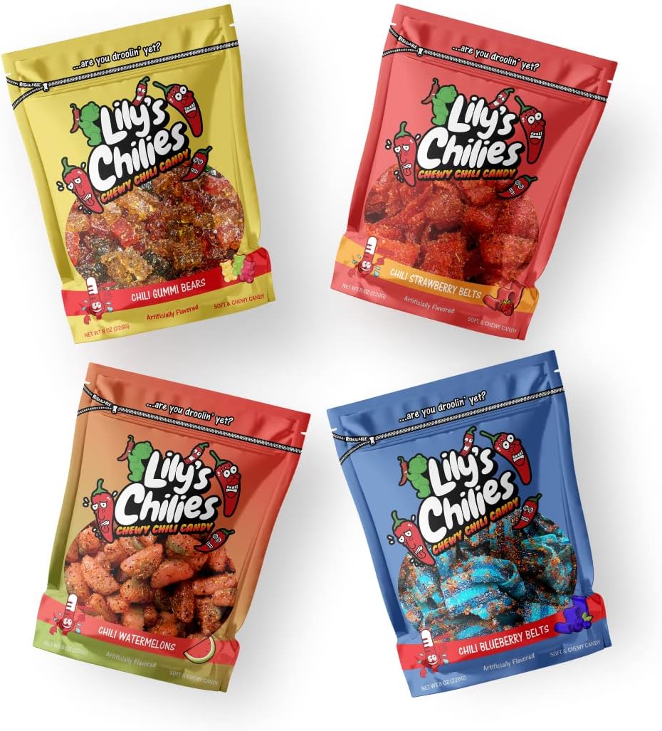 Amazon.com : Chili Chews Great Tasting Sweet Then Sour & Spicy Candy ...