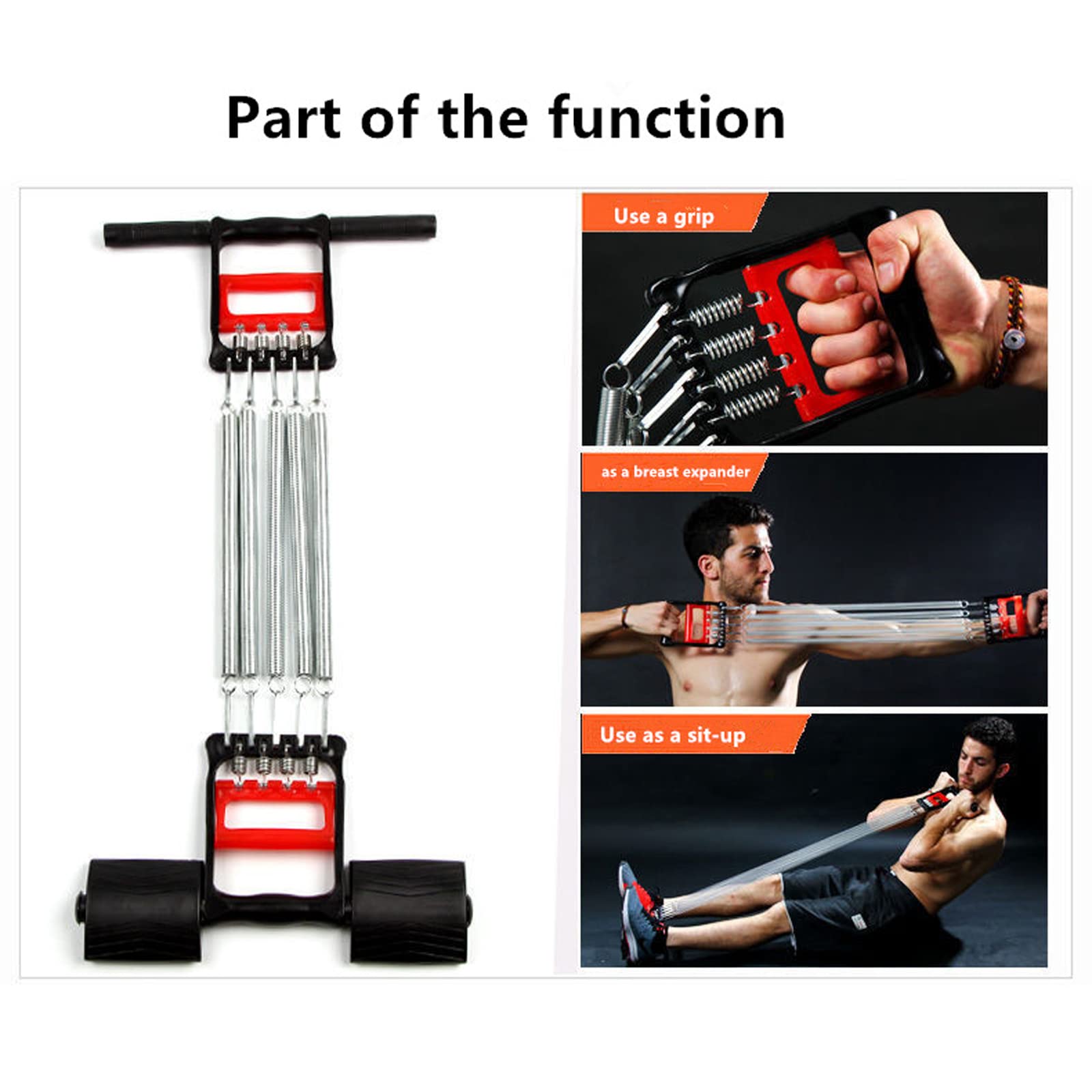 Chest Expander For Men New Chest Expander Hand Gripper 5 Springs Muscle ...