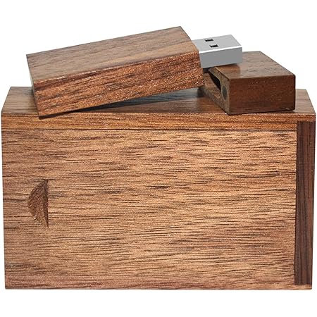 Amazon.com: Maple Wood USB Flash Drive with Wooden Box U Disk Memory ...