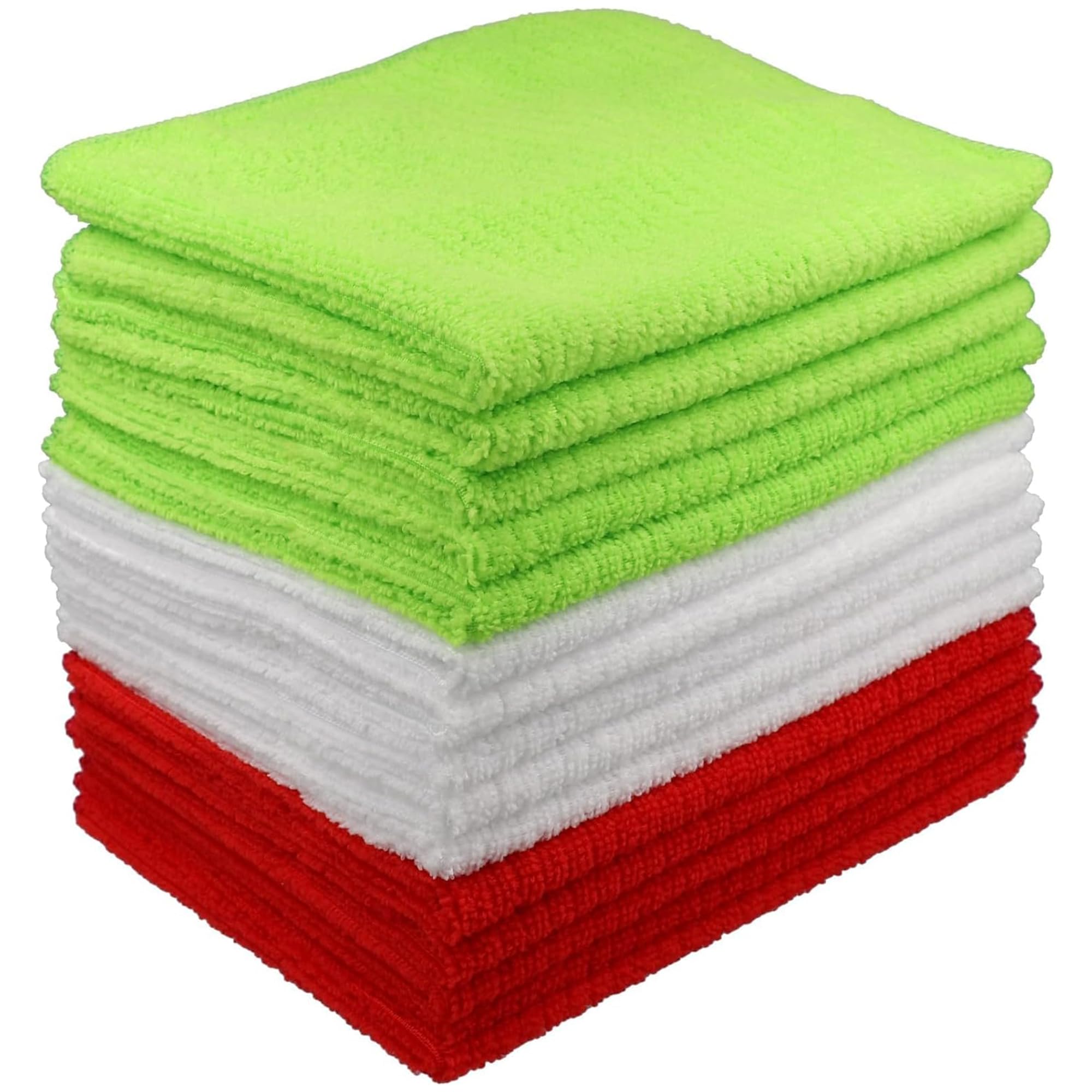 Amazon.com: Microfiber Cleaning Cloth (15-Pack / 14” x 18”) - Non ...