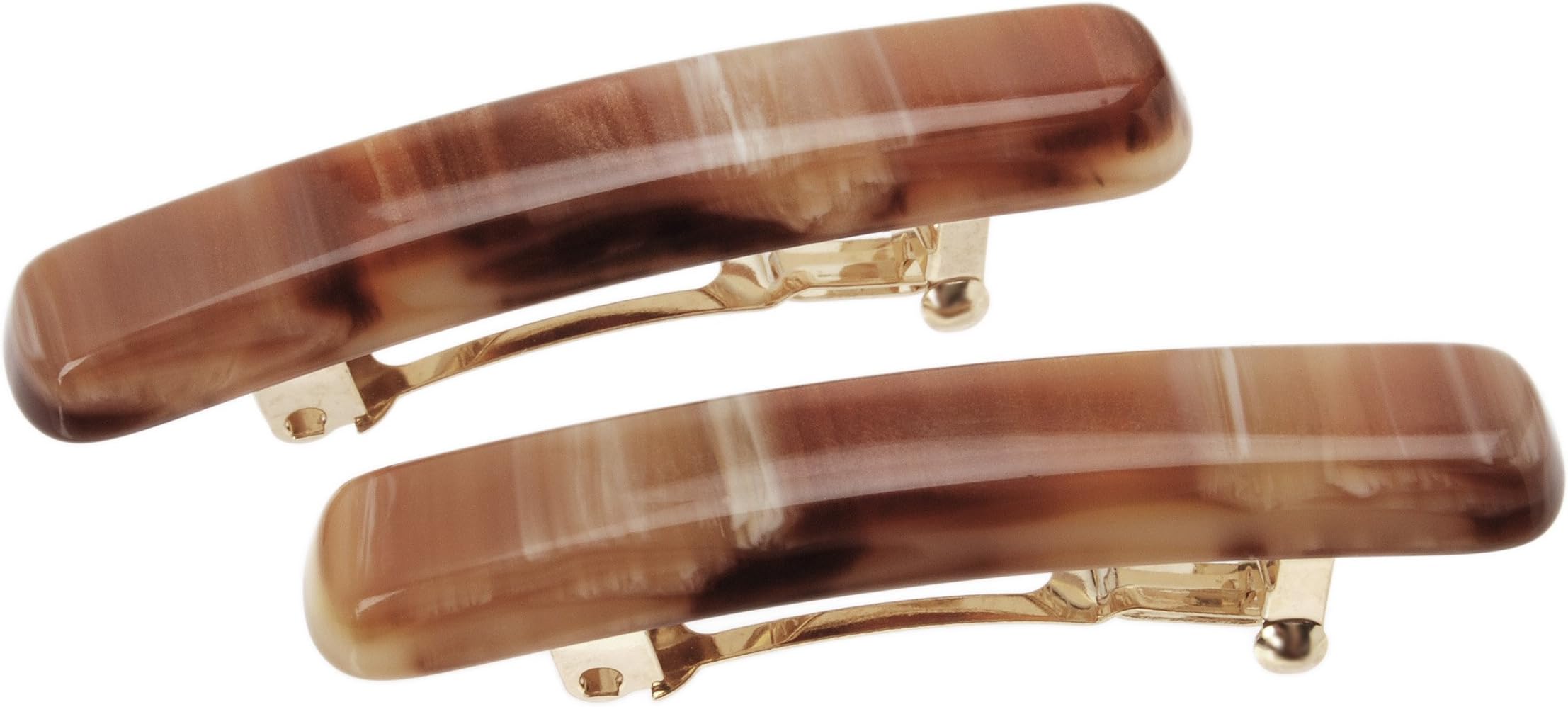 Amazon.com : France Luxe Classic Rectangle Barrette - Nacro Azalea ...