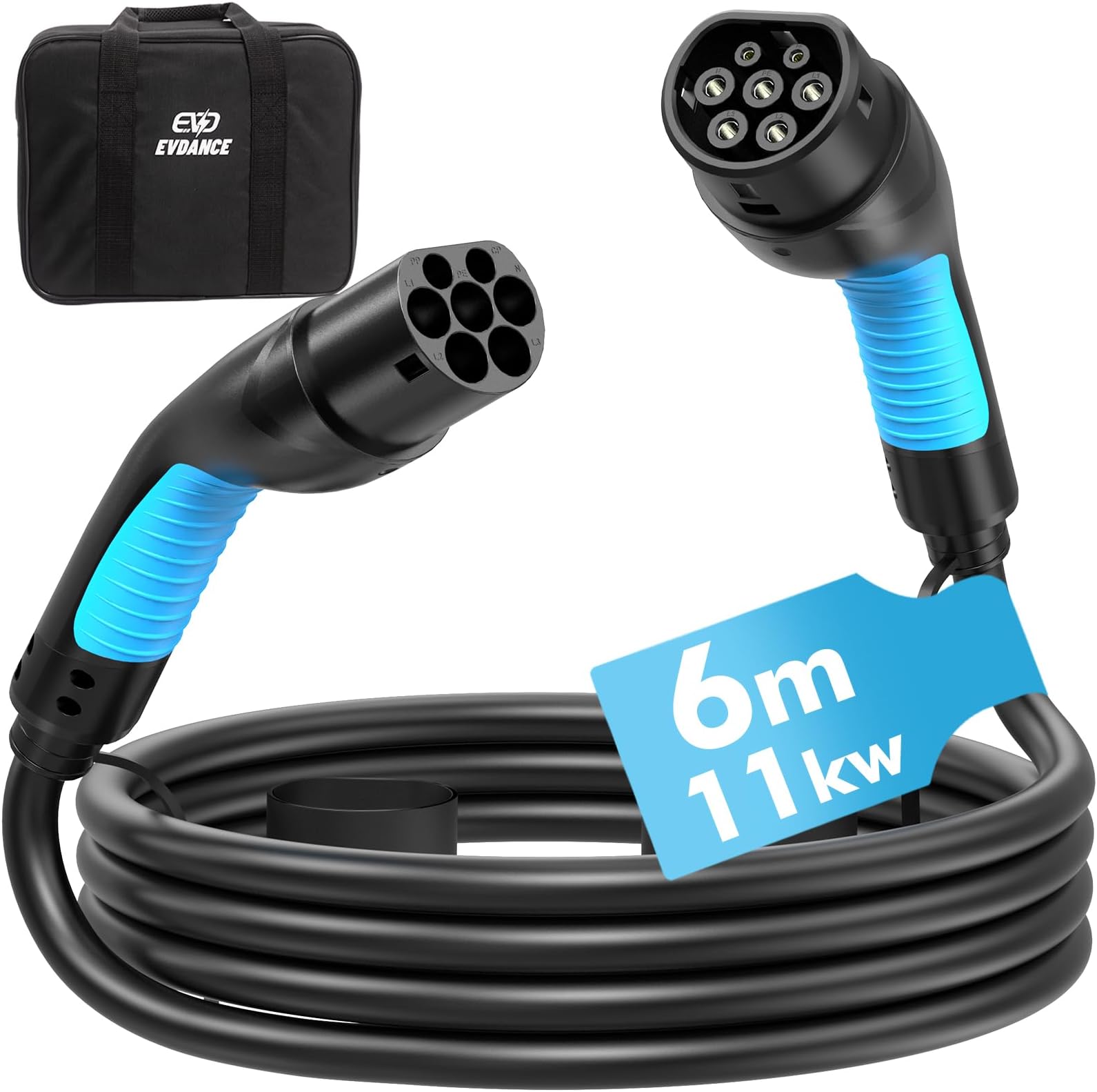 Type 2 Charging Cable, 6 m 16 A, 3 Phase Type 2 Charging Cable, 11 kW ...