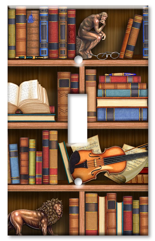 Art Plates - Single Gang Toggle Decorative Metal Wall Plate - Switch ...