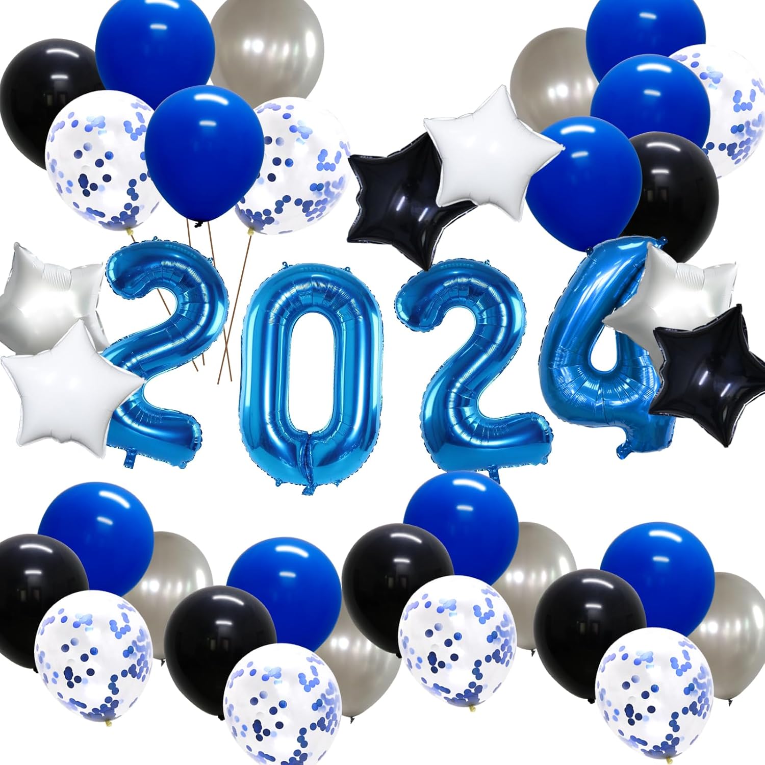 Amazon.com: Graduation Decorations Class of 2024 Party Balloons, New ...
