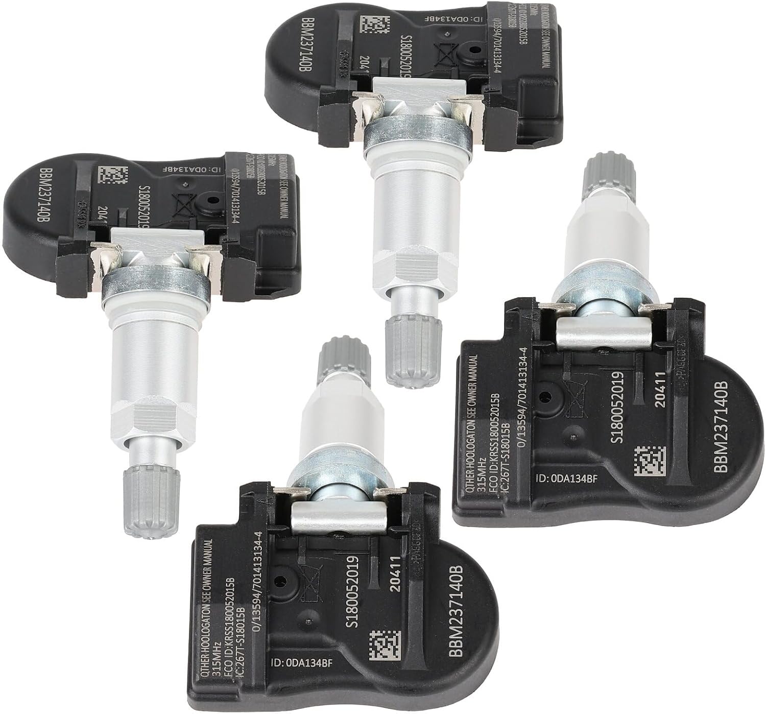 Amazon.com: OCPTY Tire Pressure Sensor 315MHz 4PCS TPMS Sensor ...