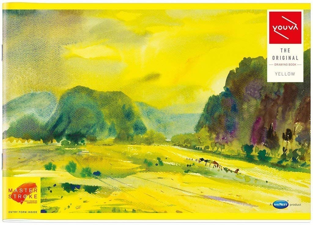 YOUVA Navneet Drawing Book Yellow Pack of 2,Pages 36 Per Piece,Size ...