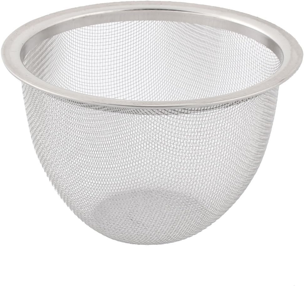 Sourcingmap Stainless Steel Tea Leaf Spice Round Wire Mesh Filter ...