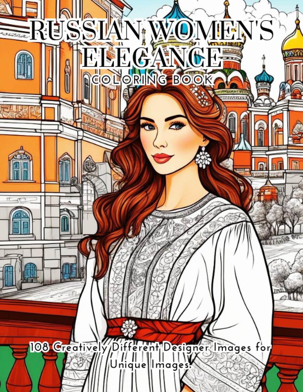 Amazon.com: Russian Women's Elegance Coloring Book: "Russian Elegance ...
