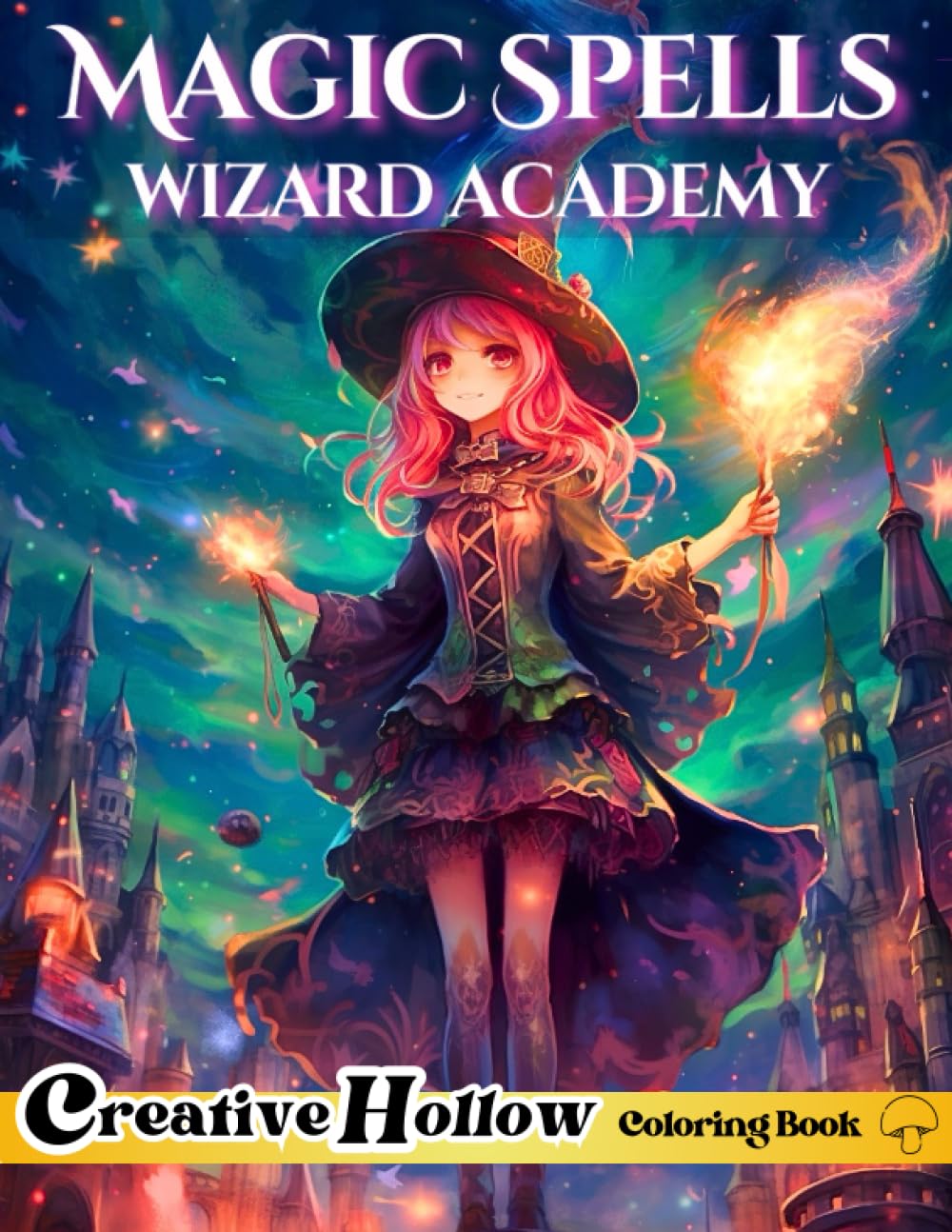 Amazon.com: Magic Spells Wizard Academy Coloring Book: 25+ Magical ...