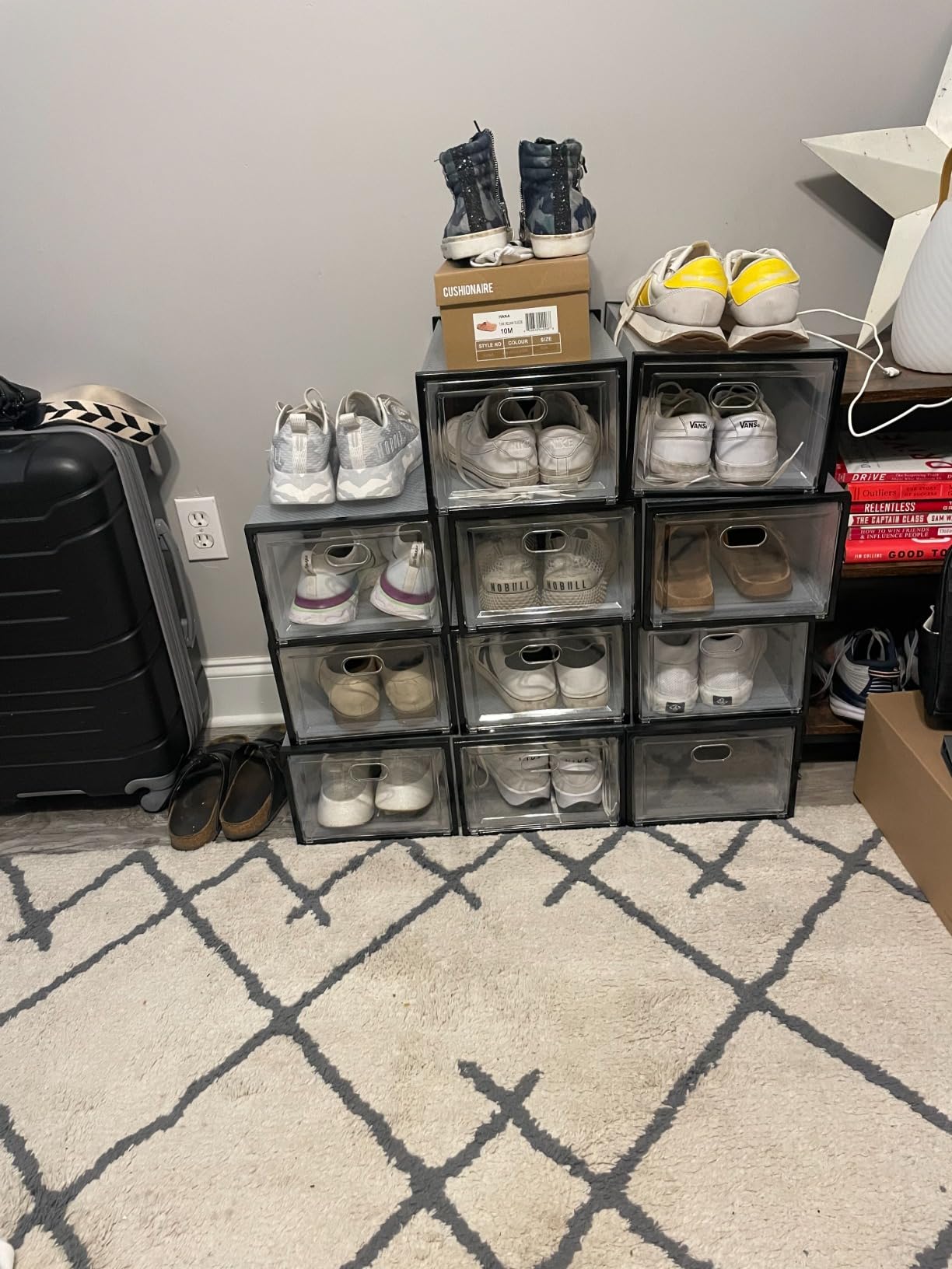 Amazon.com: JOISCOPE 12 Pack Shoe Storage Boxes, Fit up to US Size 13 ...