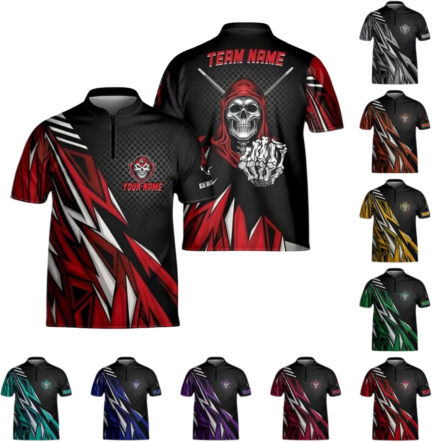 Amazon.com: DILYPOD Personalized Billiard Shirts for Billiard ...