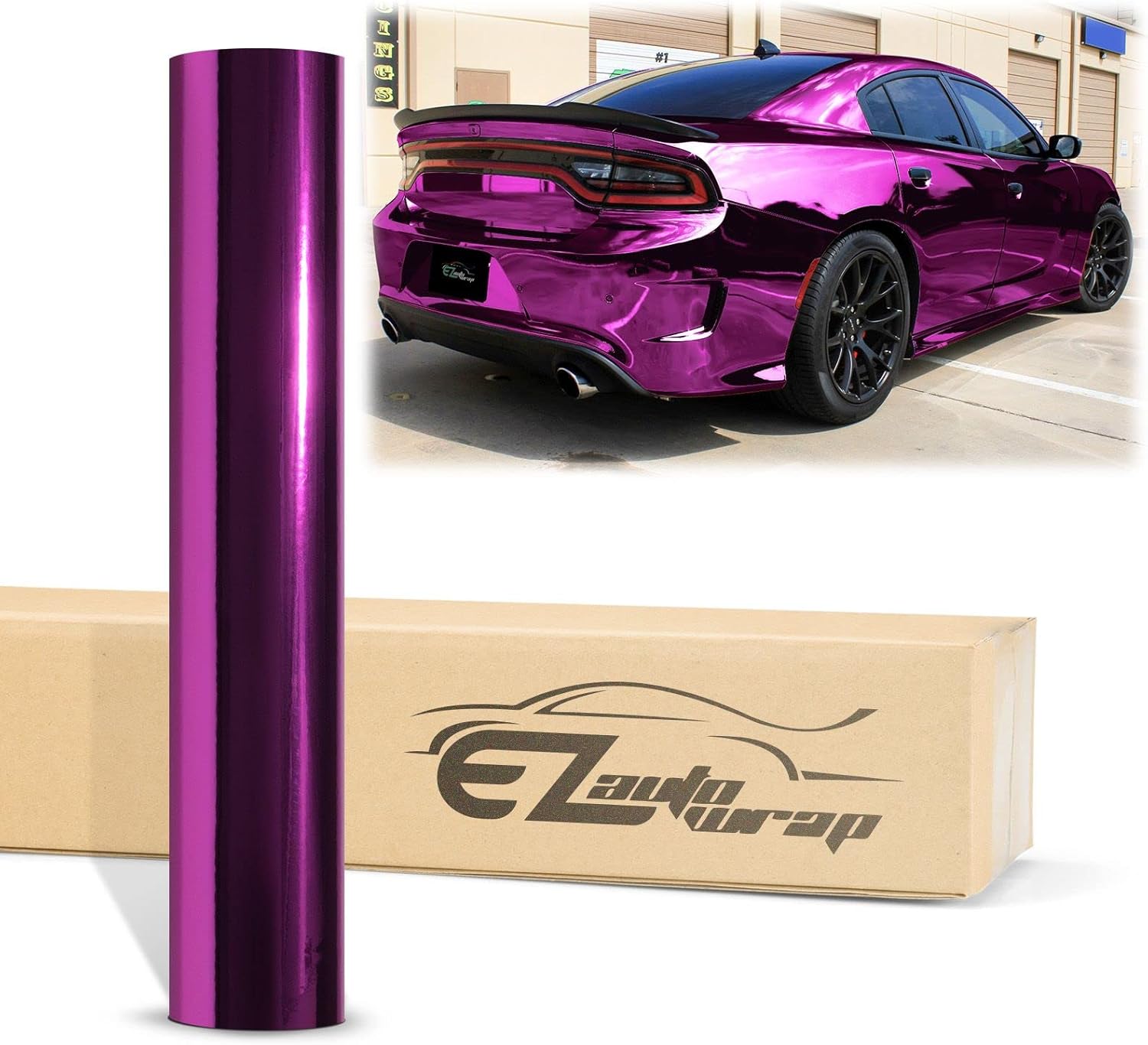 Amazon.com: 4"X8" (10cmx20cm) Sample Chrome Pink Car Vinyl Wrap Sticker ...