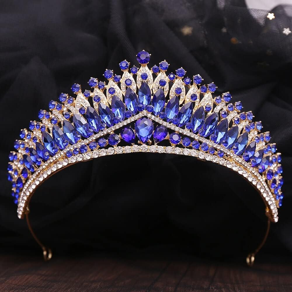 Amazon.com: OOGHE Tiaras and Crowns for Women, Luxury Crystal Wedding ...