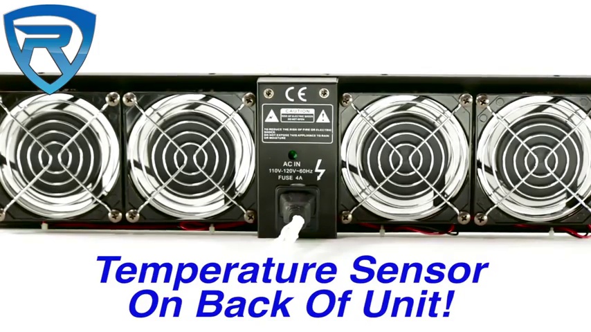 Watch Rockville RRF4 19" Rack Mount 4 Fan Cooling System with LED ...