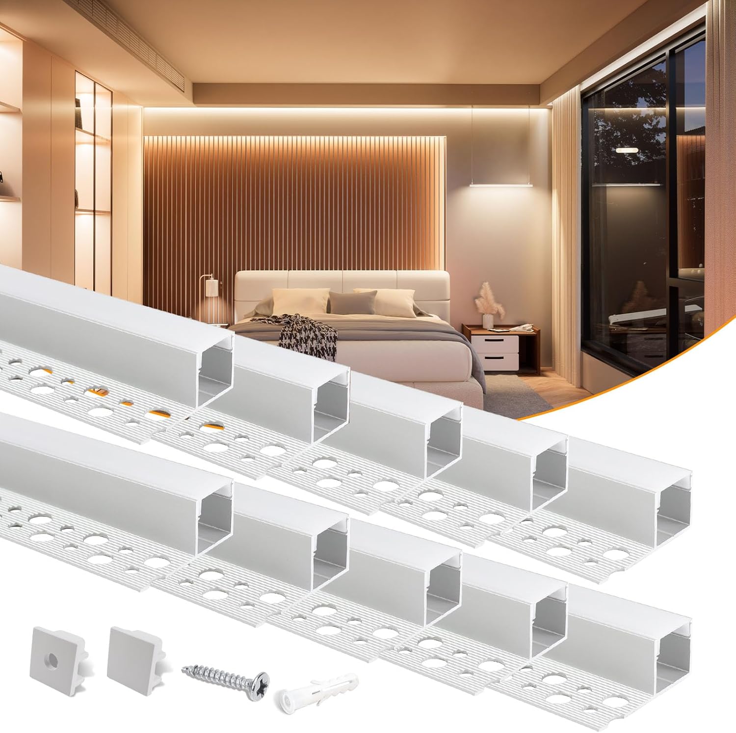 Muzata 10pack 3.3FT/1M Plaster in LED Channel Single Nepal | Ubuy