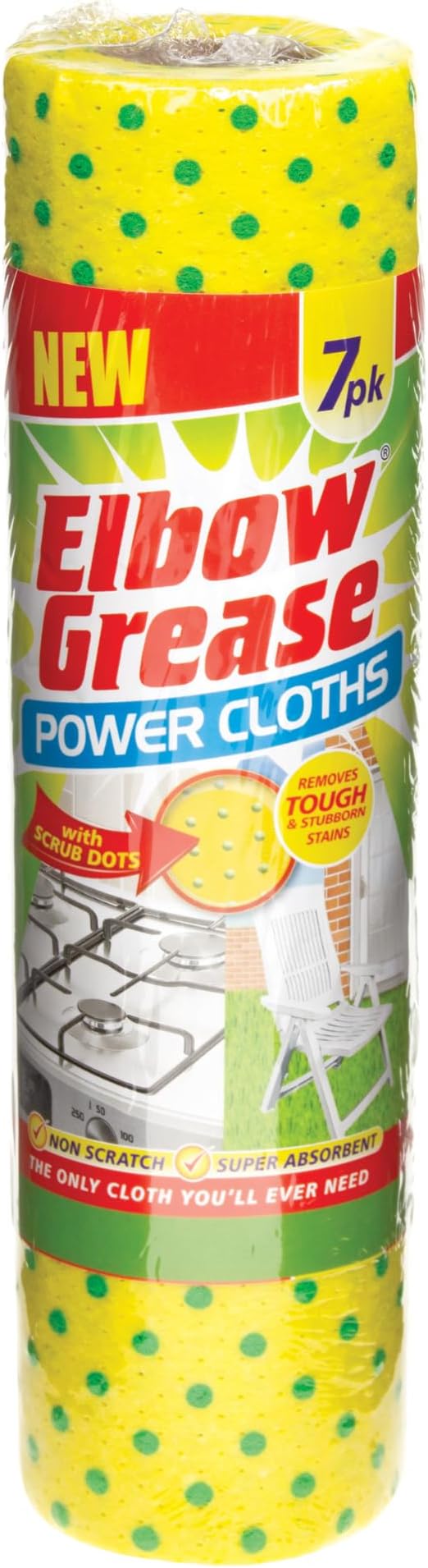 Elbow Grease Super Size Power Cloths with Scrub Dots | Washable ...