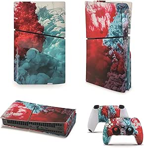 Amazon.com: GNG PS5 Slim Disk Console Explosion Skin Decal Vinal ...
