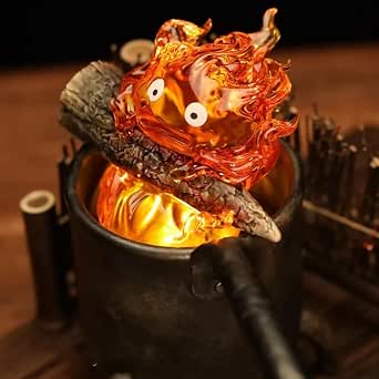 Brimeaws Calcifer Night Light, Calcifer Lamp, Desktop Cute Flame Night ...