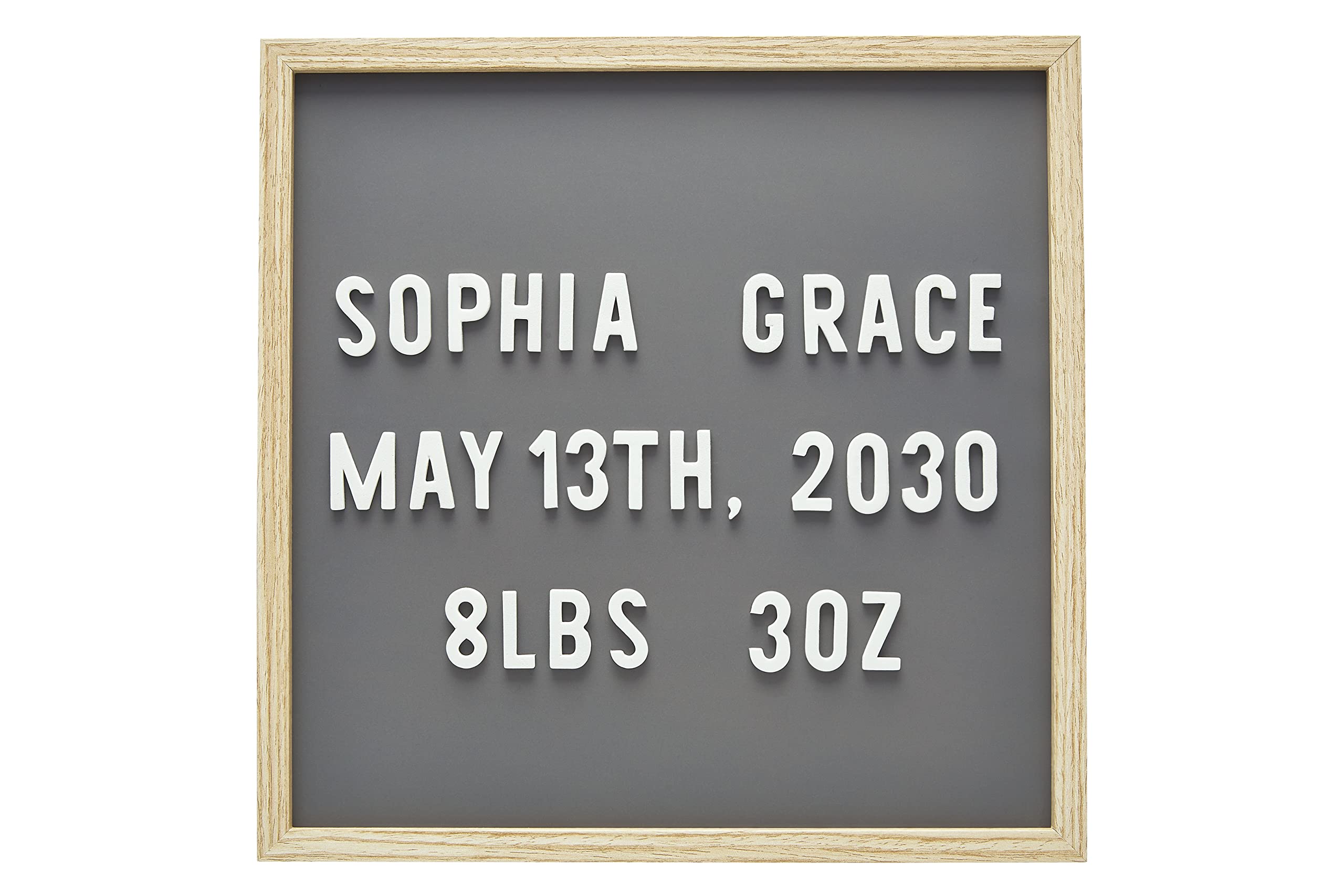 Snapklik.com : Magnetic Letterboard, Customizable New Baby Chalkboard ...