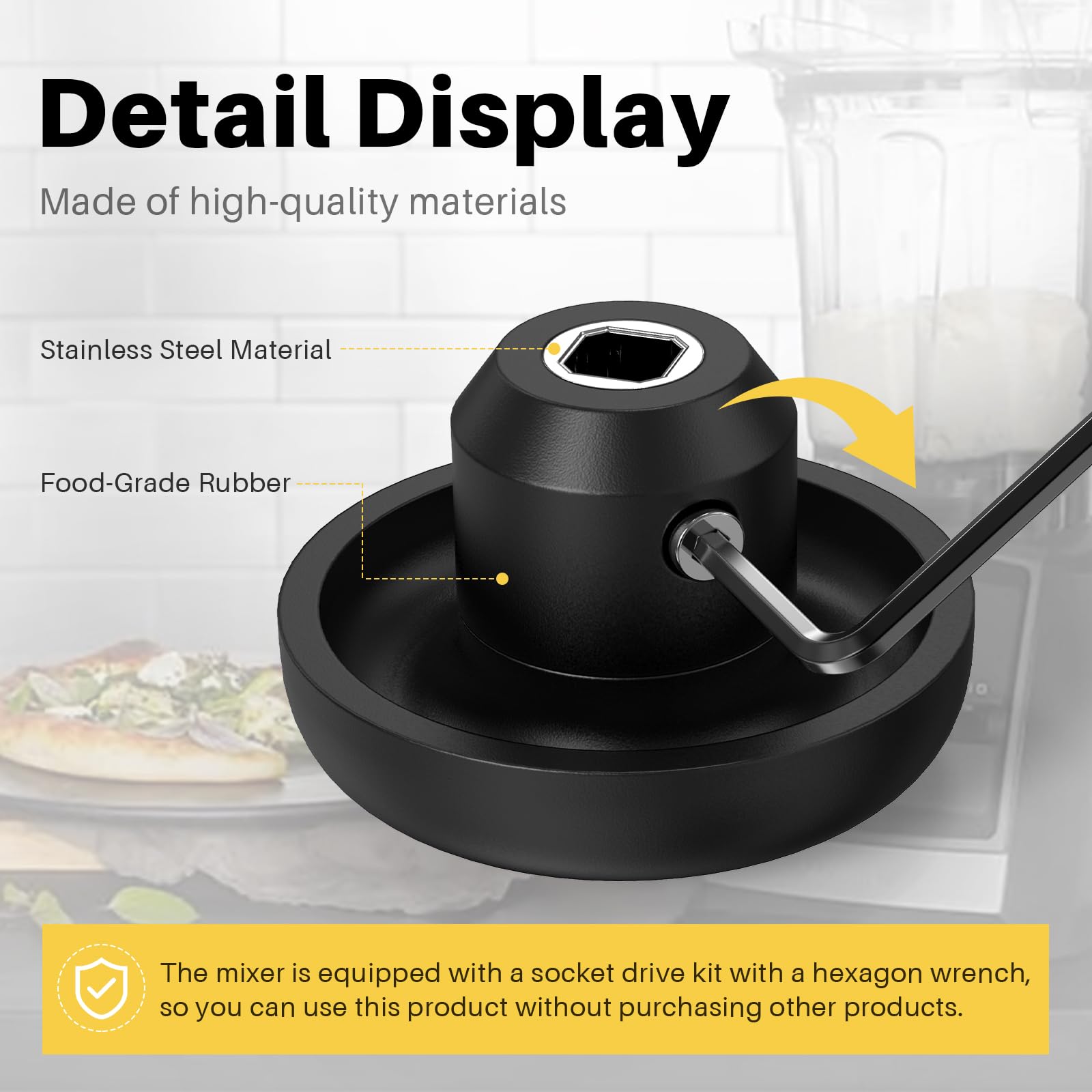 Snapklik.com : Blender Drive Socket, 5 Pack Drive Socket Replacement ...