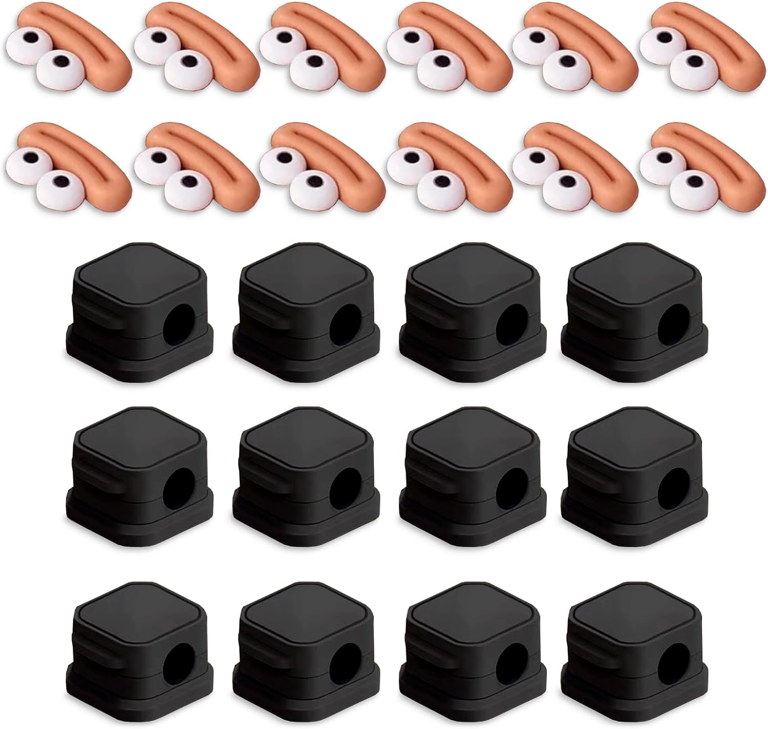Amazon.com: 12 Pack Magnetic Cable Clips Cord Holder - Cute Quirky ...