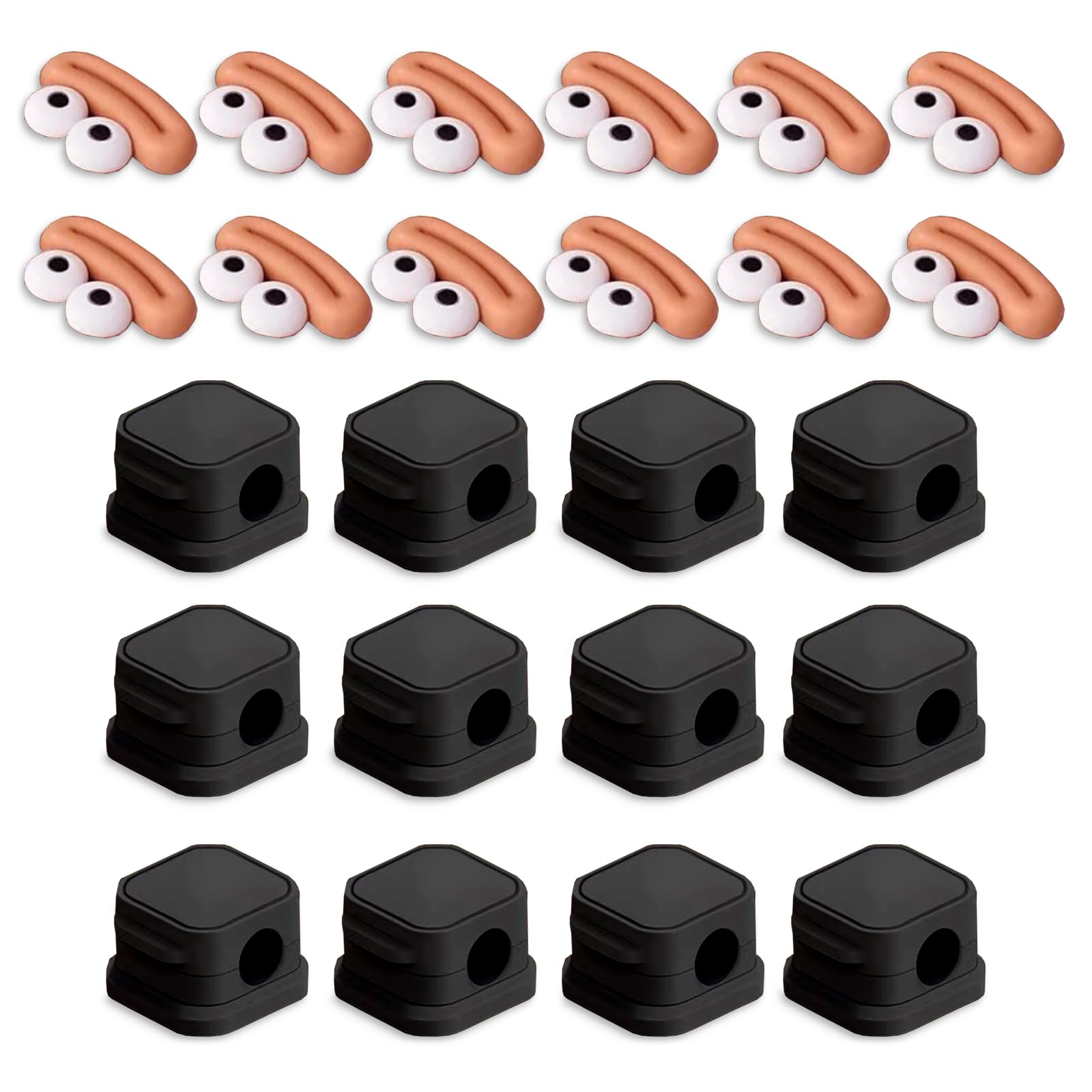 Amazon.com: 12 Pack Magnetic Cable Clips Cord Holder - Cute Quirky ...