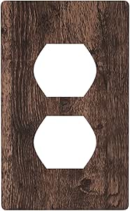 Rustic Outlet Covers Wall Plate Single Duplex Receptacle Cover 1 Gang ...