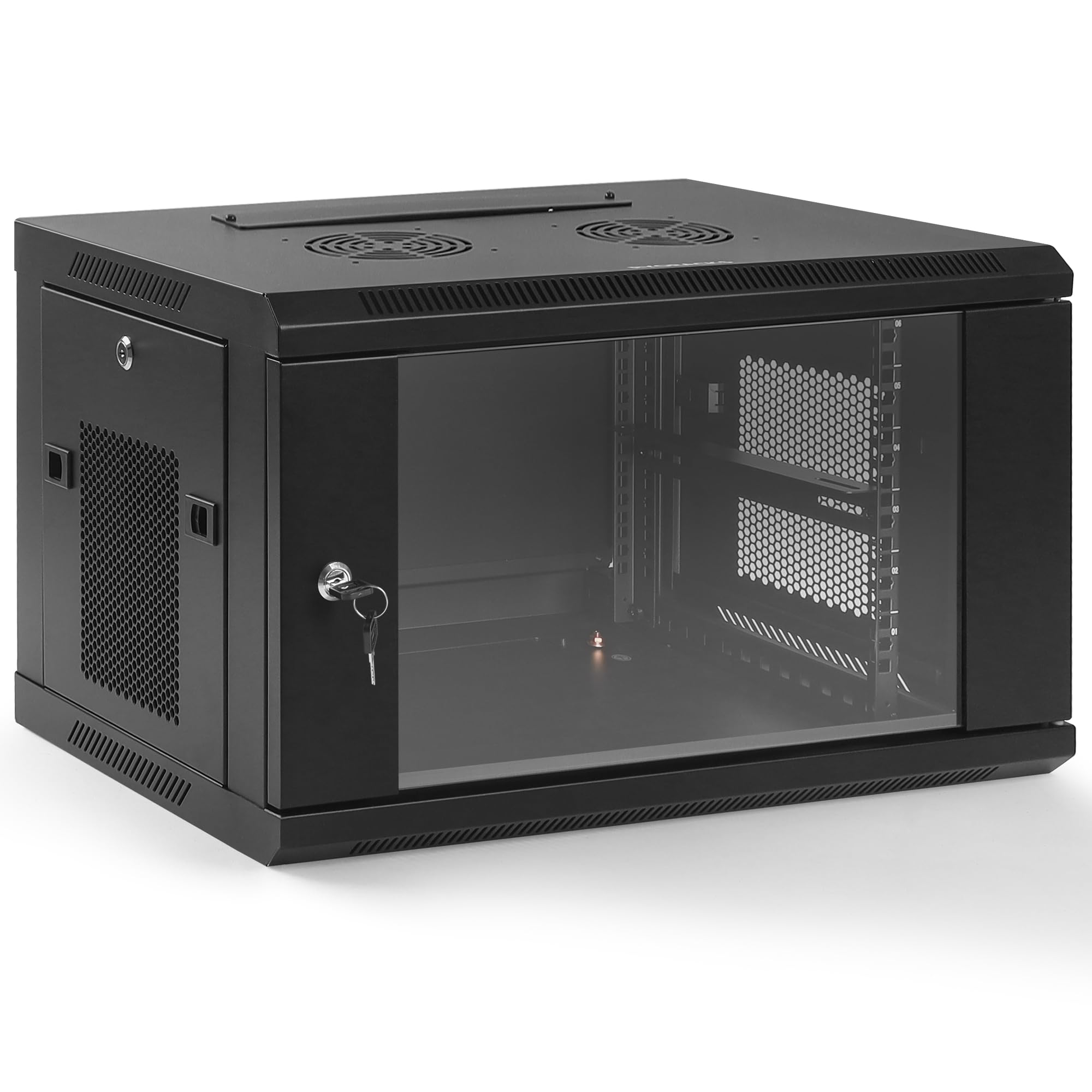 Amazon.com: 6U Wall Mount Network Cabinet, 450mm Deep, Welded Unibody ...