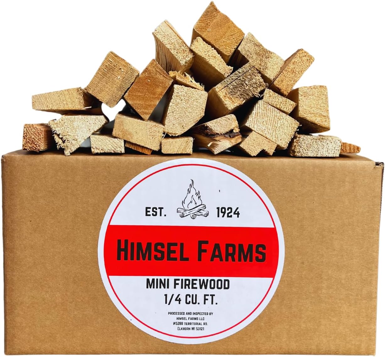 Amazon.com: Himsel Farms Premium Dry Pine Mini Firewood, 6lbs/Pack, All ...