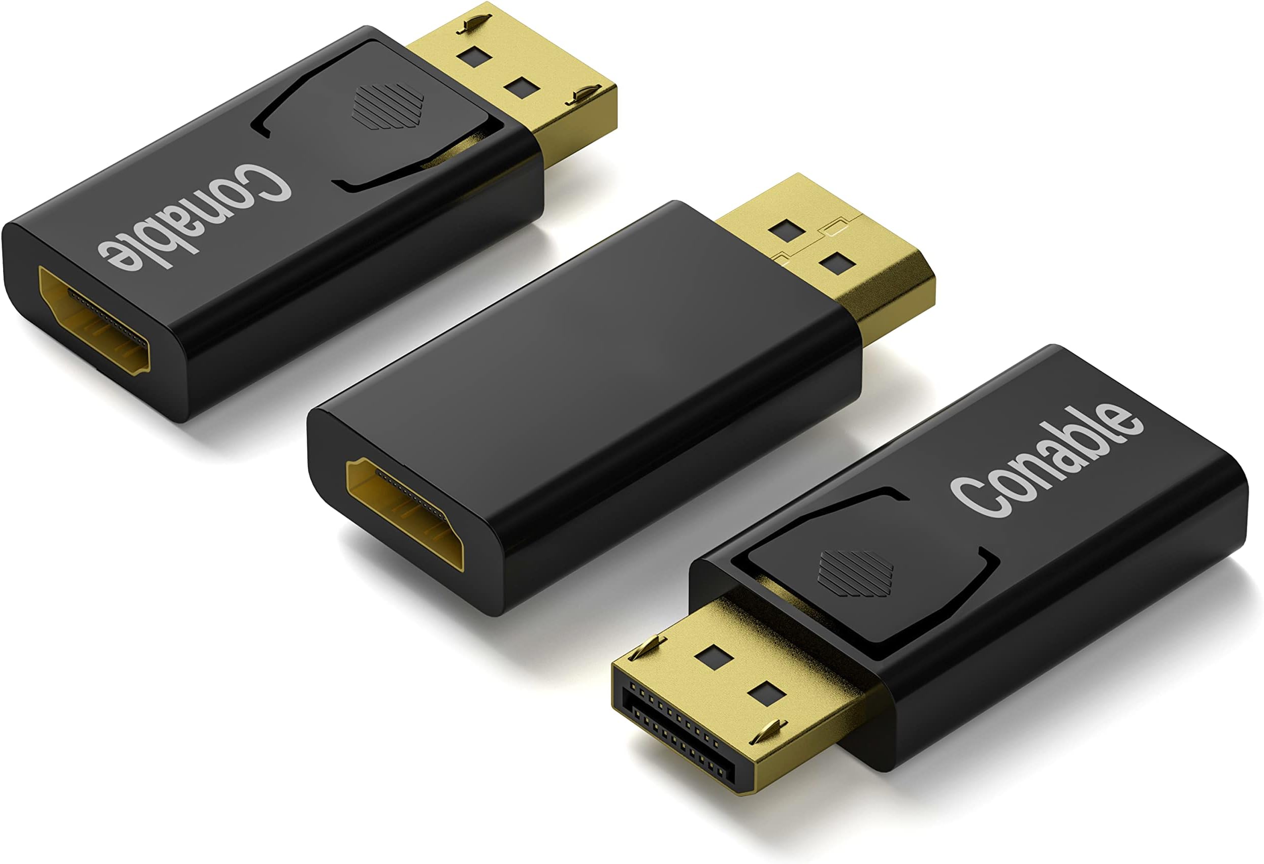 Amazon.com: DisplayPort to HDMI Adapter 3 Pack, 4K Uni-Directional Gold ...