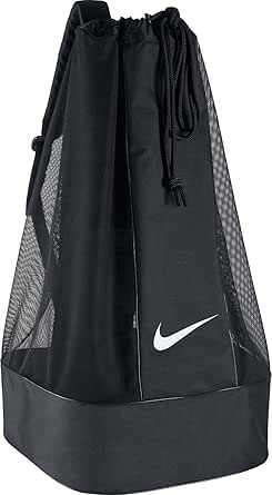 Nike Club Team Swoosh Soccer Ball Bag - Black/Black/White, 86 x 47 x 47 ...