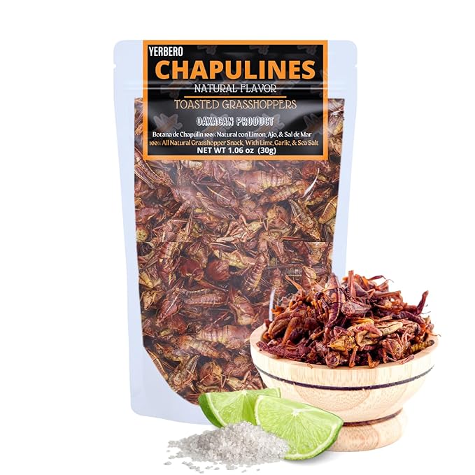 Amazon.com : Yerbero - Fresh Chapulines From Oaxaca 1.03 oz (30gr ...