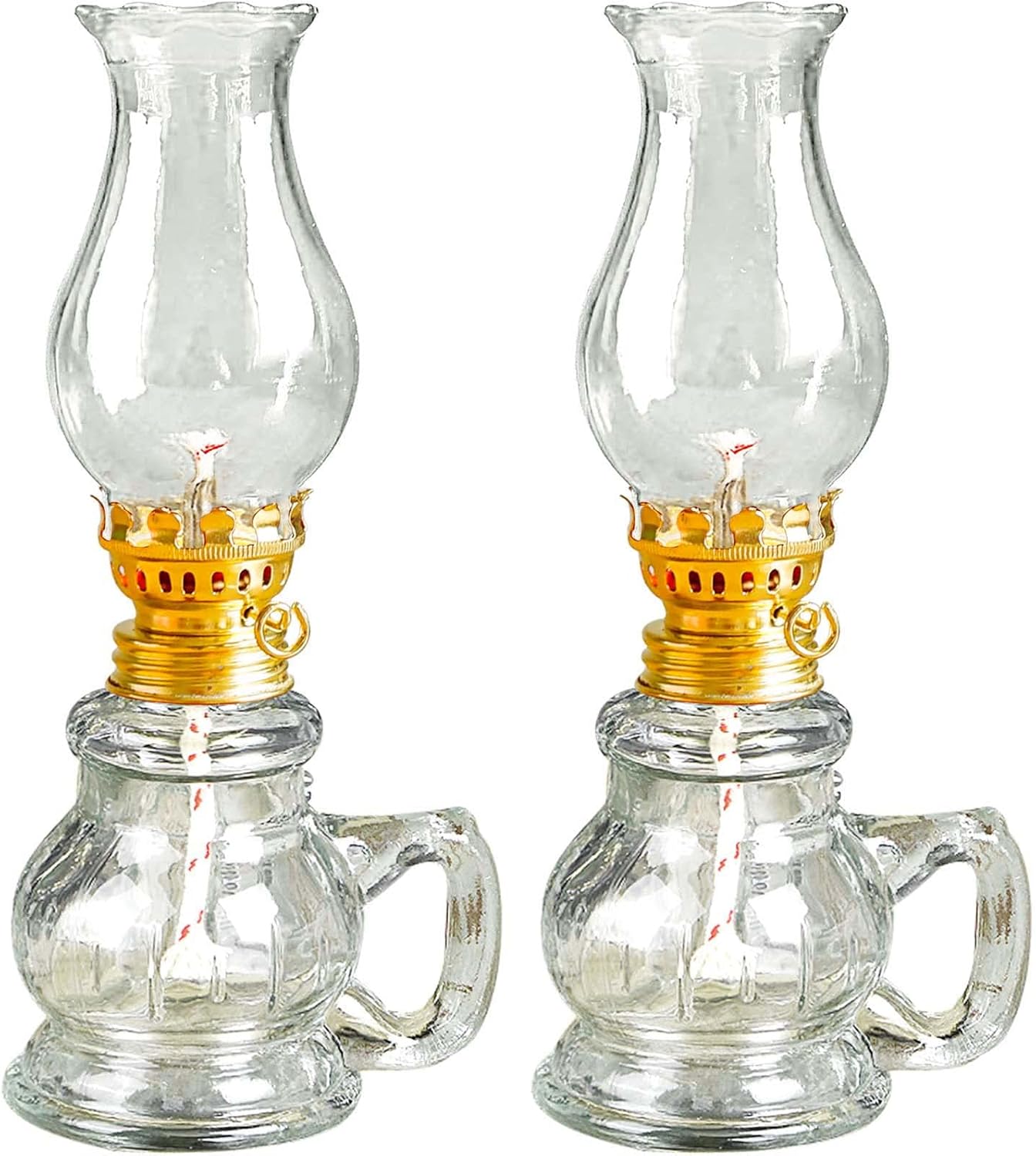 Amazon.com: Vintage Oil Lamps for Indoor Use(Set of 2),8 Inch Height ...