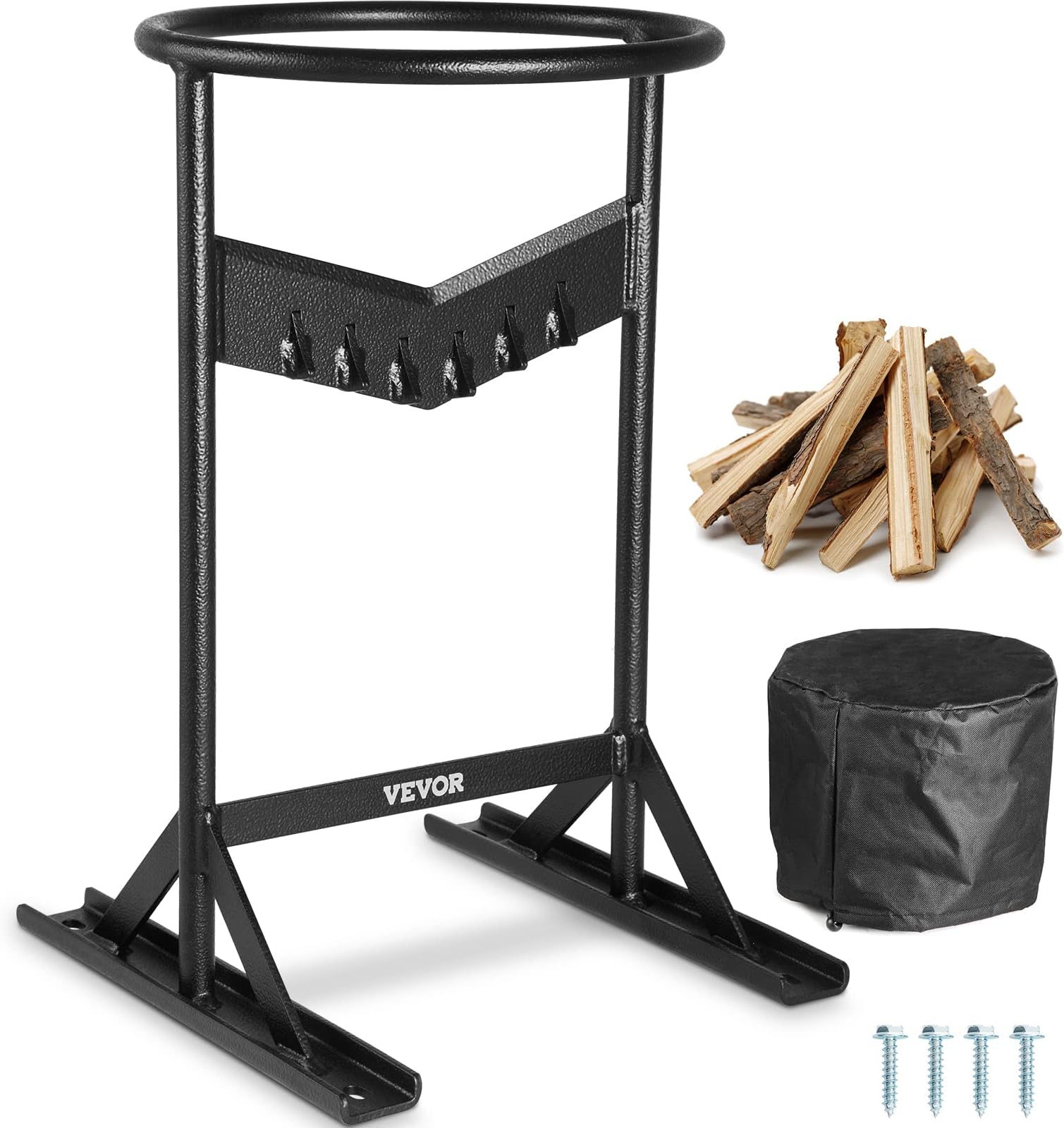 Logmaster Foot Operated Heavy Duty Log Splitter, Manual Wood Cutter for ...