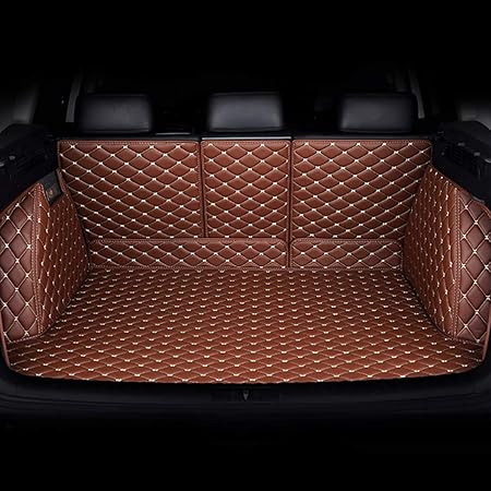 Nceheal Premium Car Boot/Dicky/Trunk Mat for Skoda Kushaq | Luxury Leather Double Car Floor Mat ...