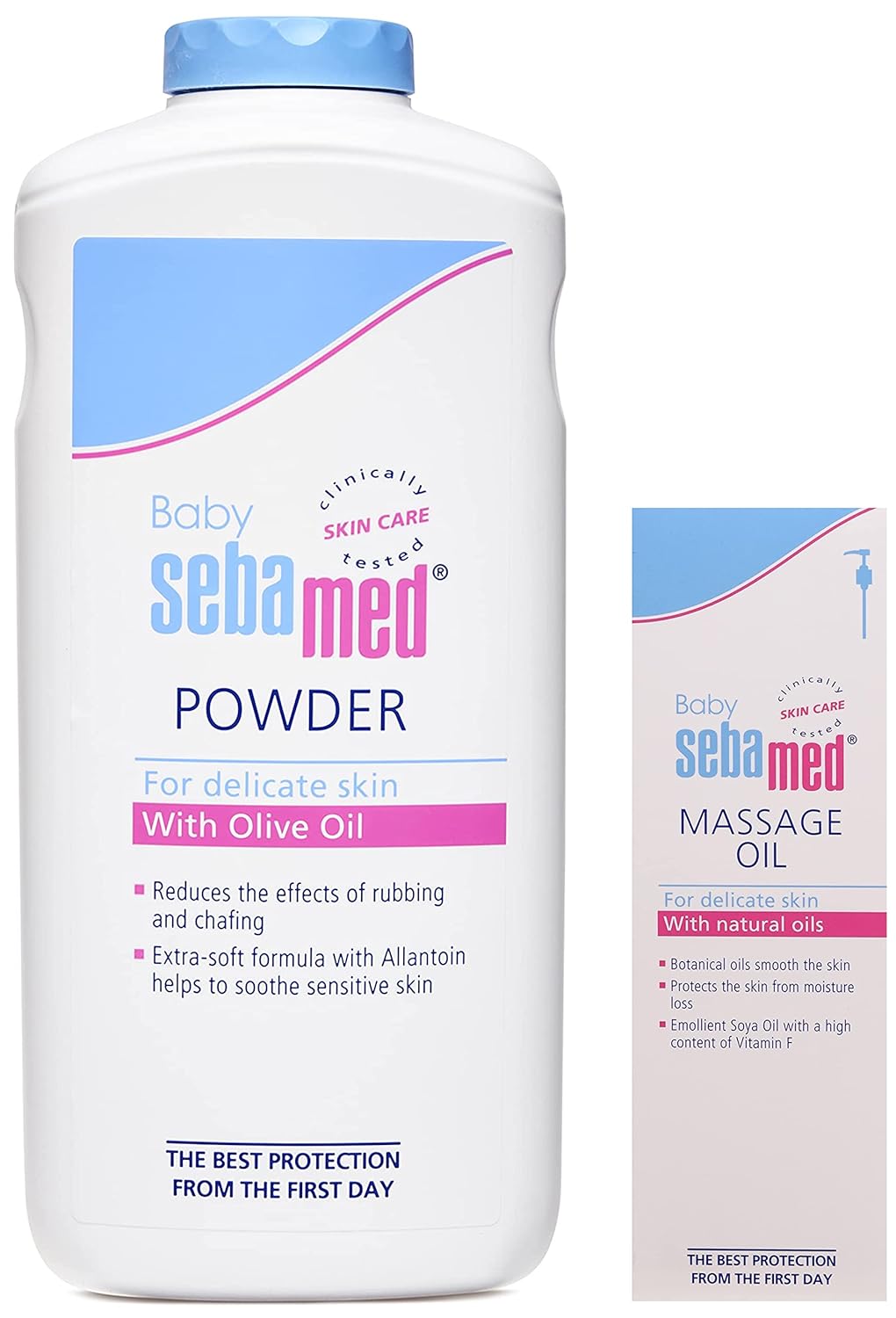 Buy Sebamed Baby Powder (400G) And Sebamed Baby Massage Oil, 150Ml ...