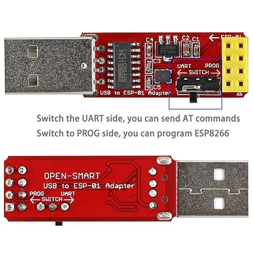 Stemedu Usb To Esp8266 Esp 01s Programmer Wireless Wifi Transceiver Esp 01 Prog