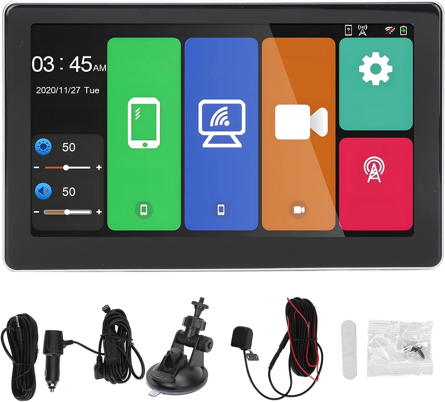 Amazon.com: Dual 4K Dash Cam, 7in Screen Dual Lens Front and Rear Dash ...