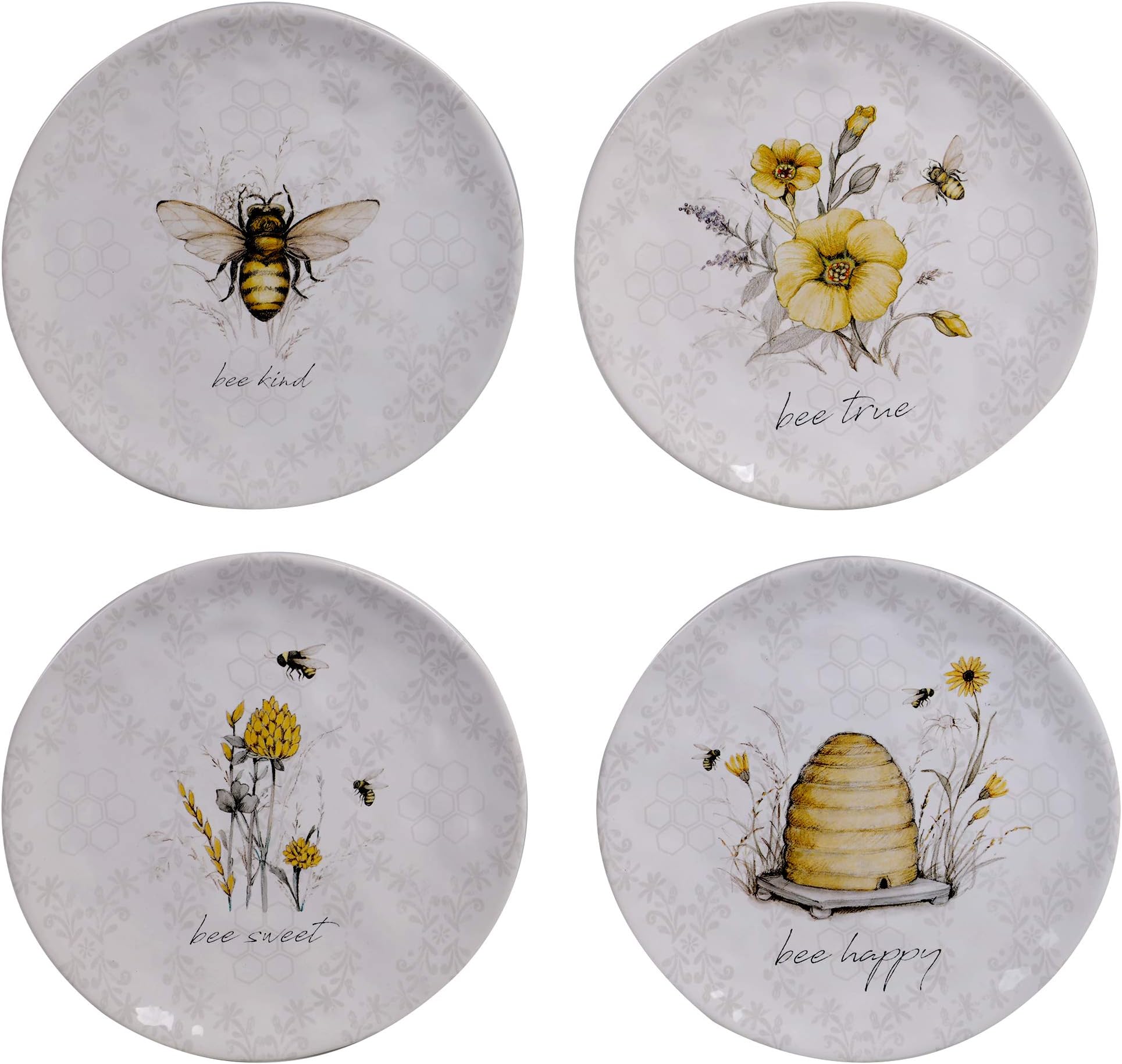 Amazon.com | Certified International Nature's Song 9" Salad/Dessert ...