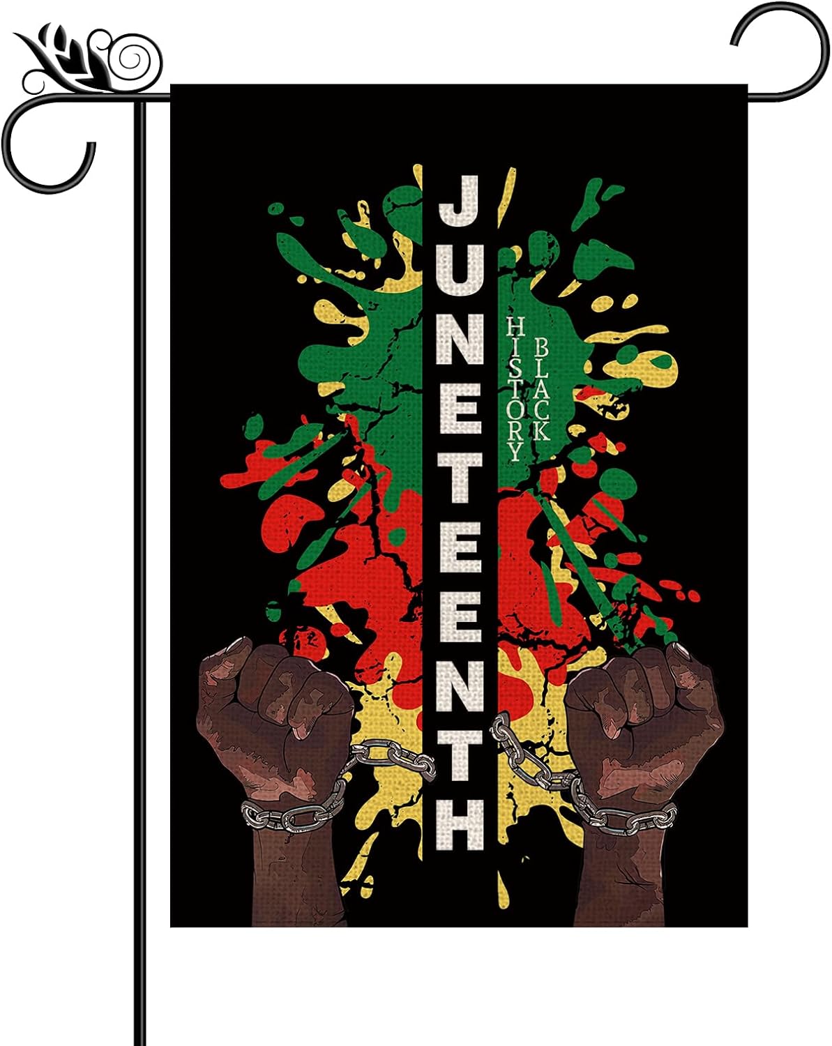 Amazon.com : Juneteenth Garden Flag African American Black Freedom Day ...