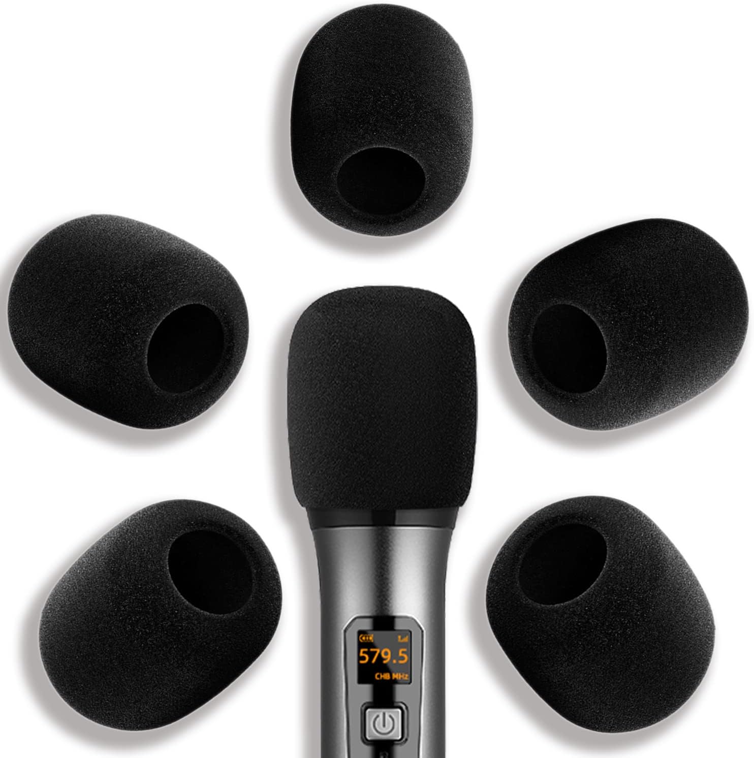 Amazon.com: Mriuuod 6Pcs Microphone Covers Foam Mic Covers Windscreen ...