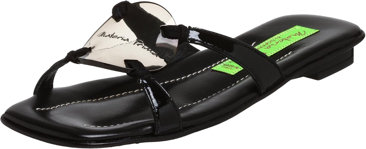 Amazon.com | Materia Prima Women's 5M 4910 Ornamented Slide,Black,35.5 ...
