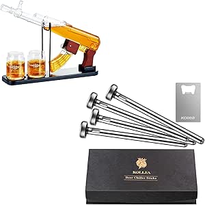 Amazon.com | AK 47 Gun Whiskey Decanter + 4 * Beer Sticks: Liquor Decanters