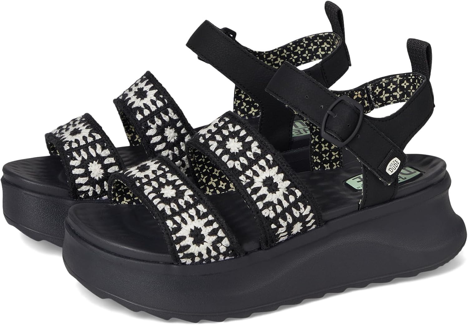Amazon.com | Hey Dude Women's Delray Buckle Cottage Crochet Loafer ...