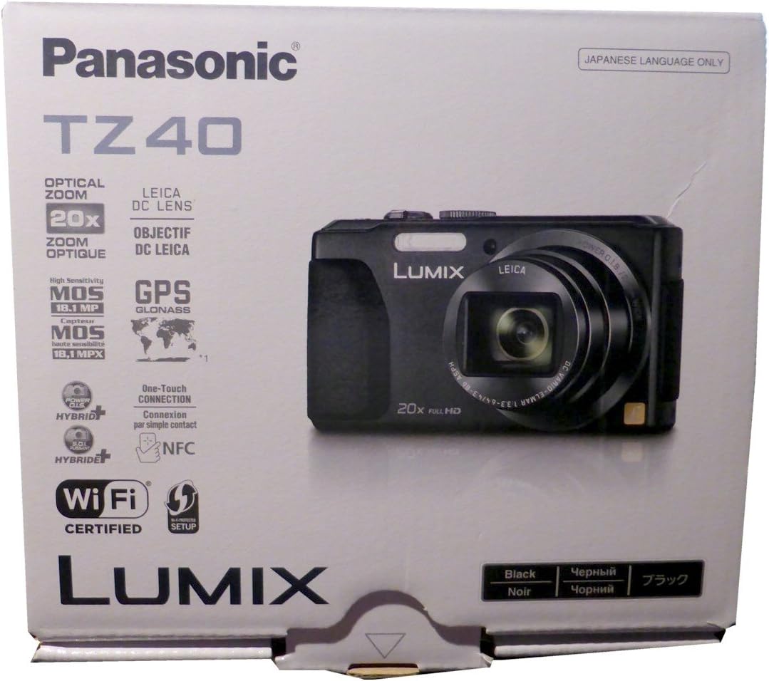 Amazon.com: Panasonic Lumix מצלמה דיגיטלית אופטית פי 20 עם GPS DMC-TZ40 ...