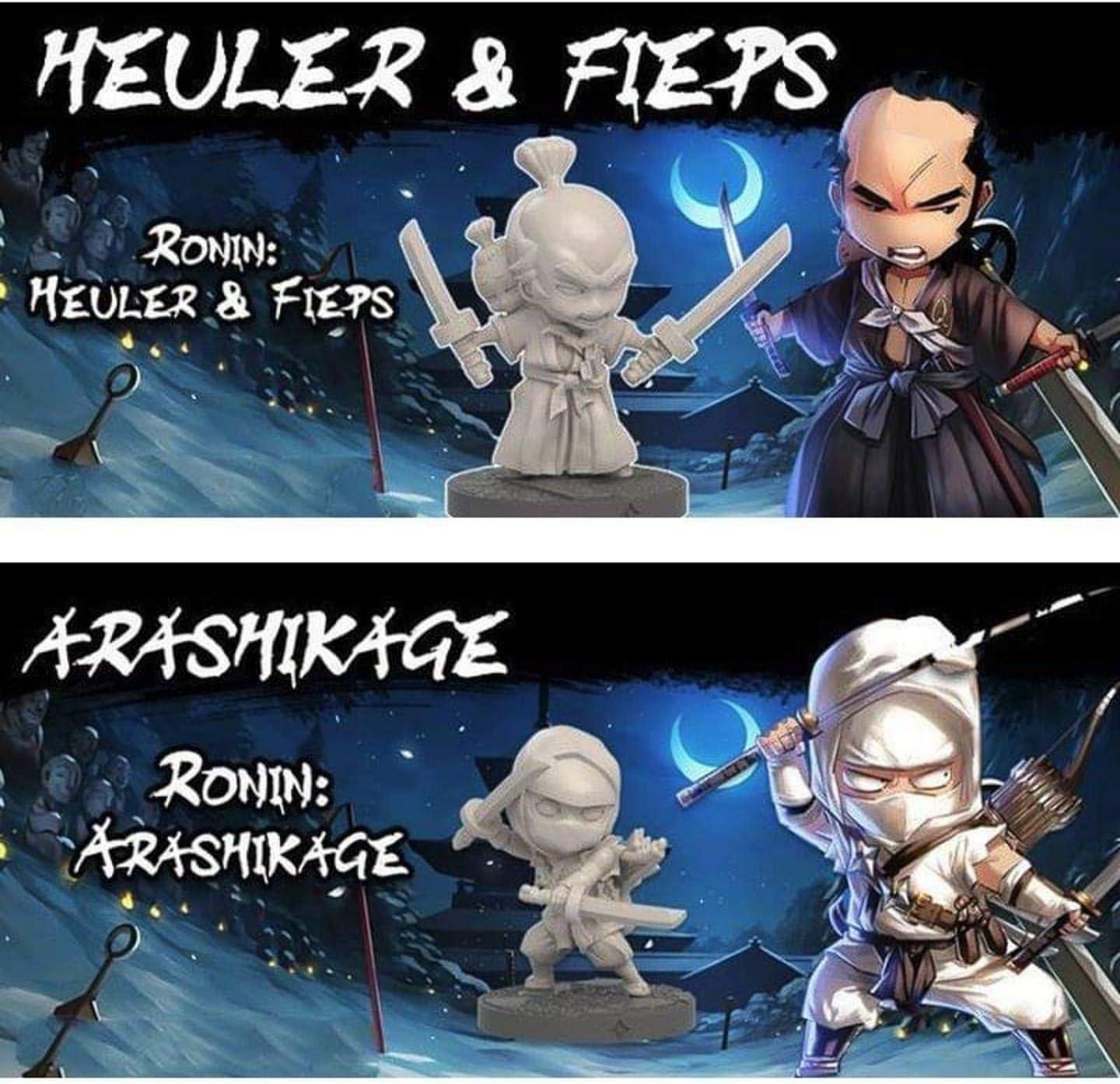 2er Set Strategy Games Expansion Ninja All-Stars- Arashicage and Howler ...